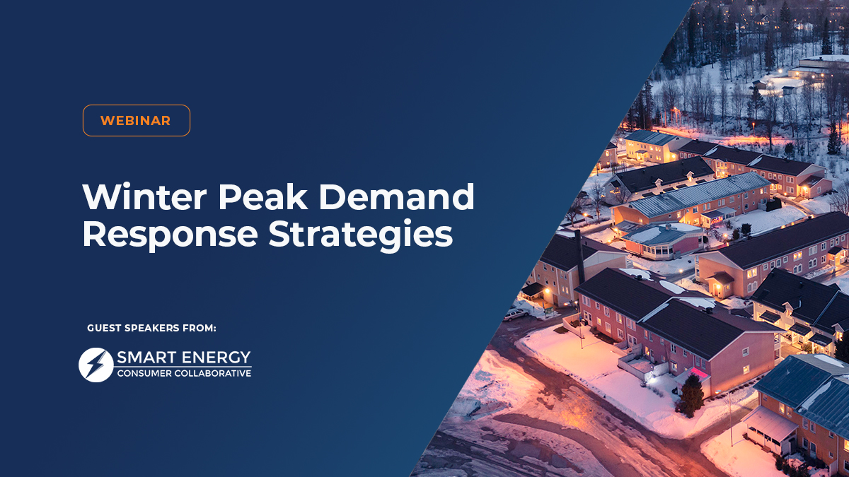 Webinar: Winter Peak Demand Response Strategies - Virtual Peaker Webinar: Winter Peak Demand Response Strategies - Virtual Peaker